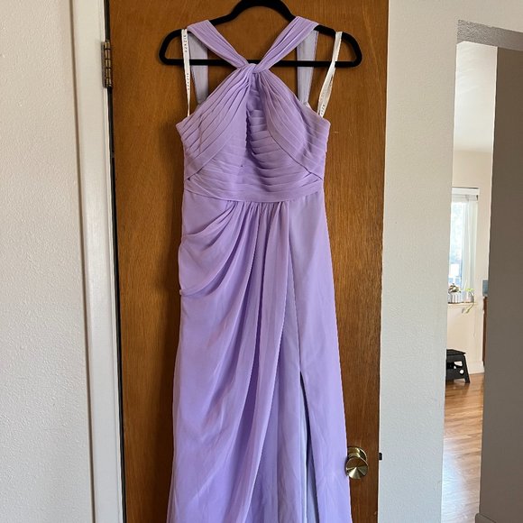 Azazie | Dresses | Azazie Mellie Maxi Dress Lilac See Sizing In ...